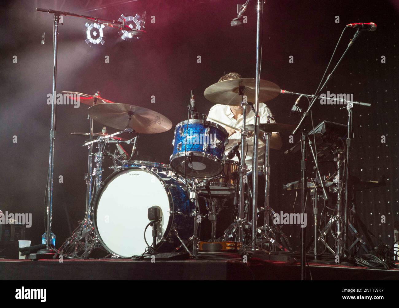 Jim Bogios with Counting Crows performs during the Somewhere Under ...