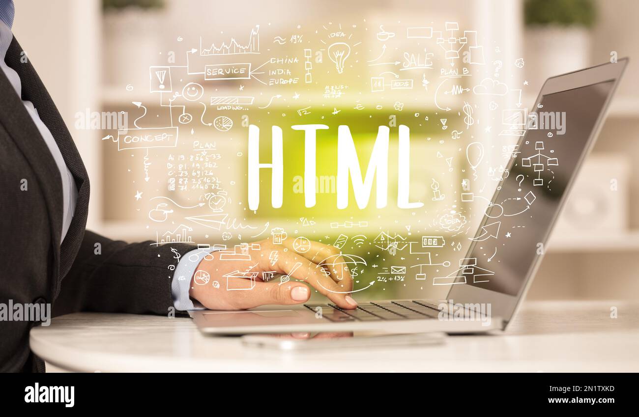 hand working on new modern computer Stock Photo - Alamy