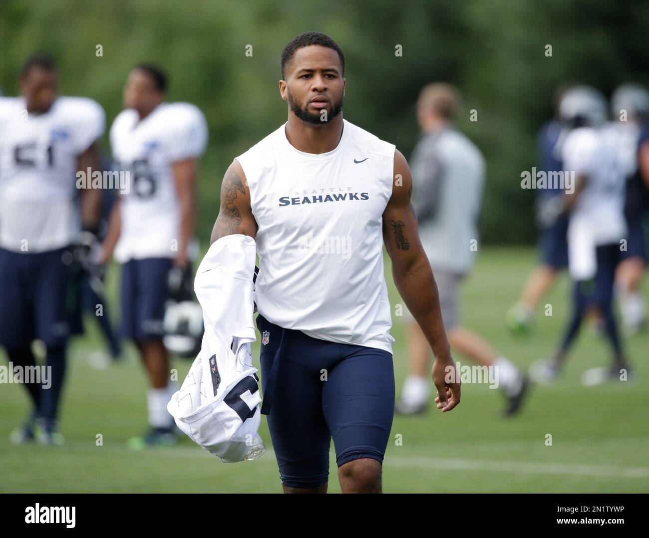 Seattle Seahawks' Earl Thomas walks off the field after an NFL football ...