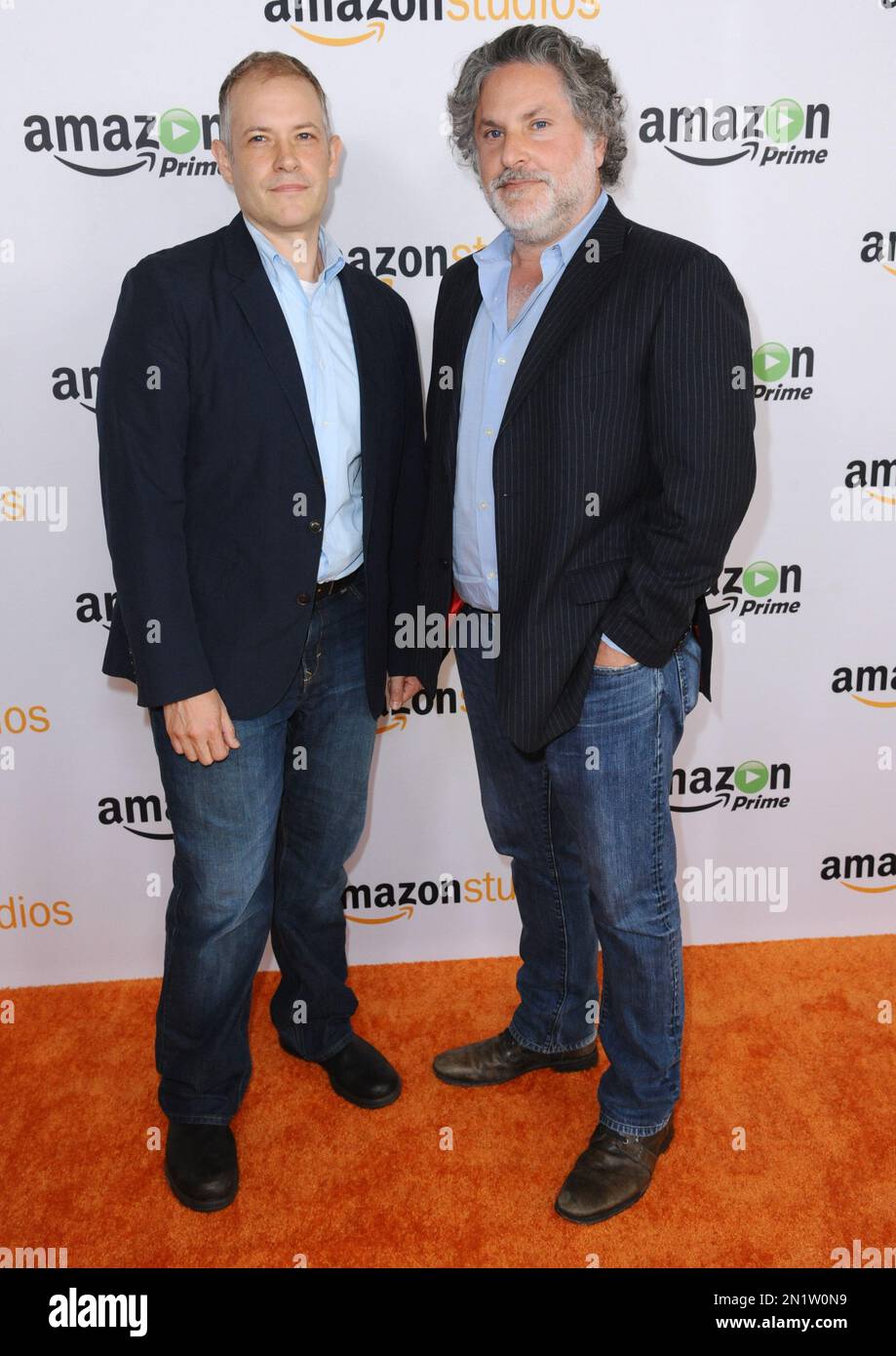 Writer/producers Joe Gangemi, left, and Gregory Jacobs attend the "Red ...