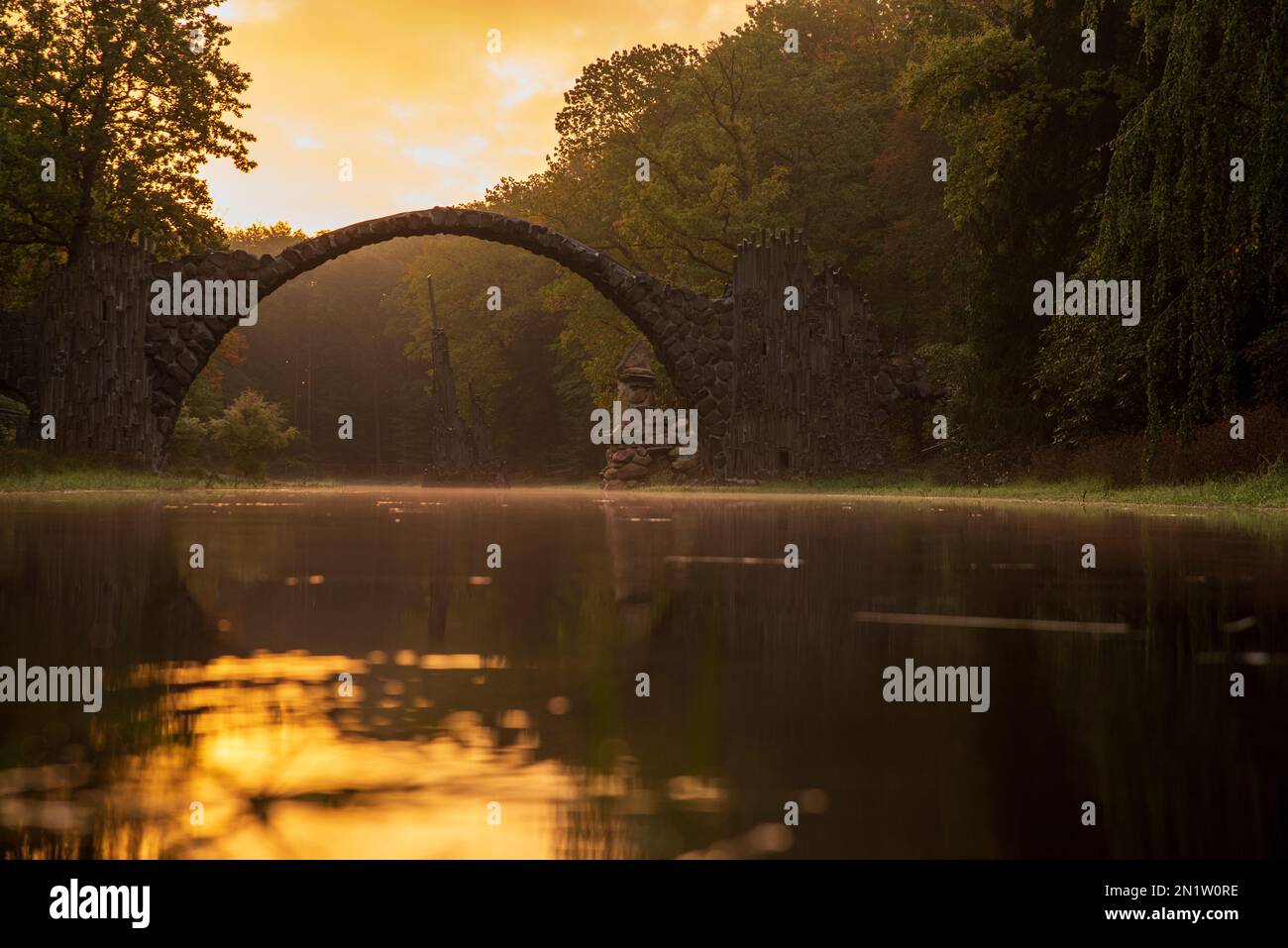 View of Devils bridge in Germany in Saxony Stock Photo - Alamy