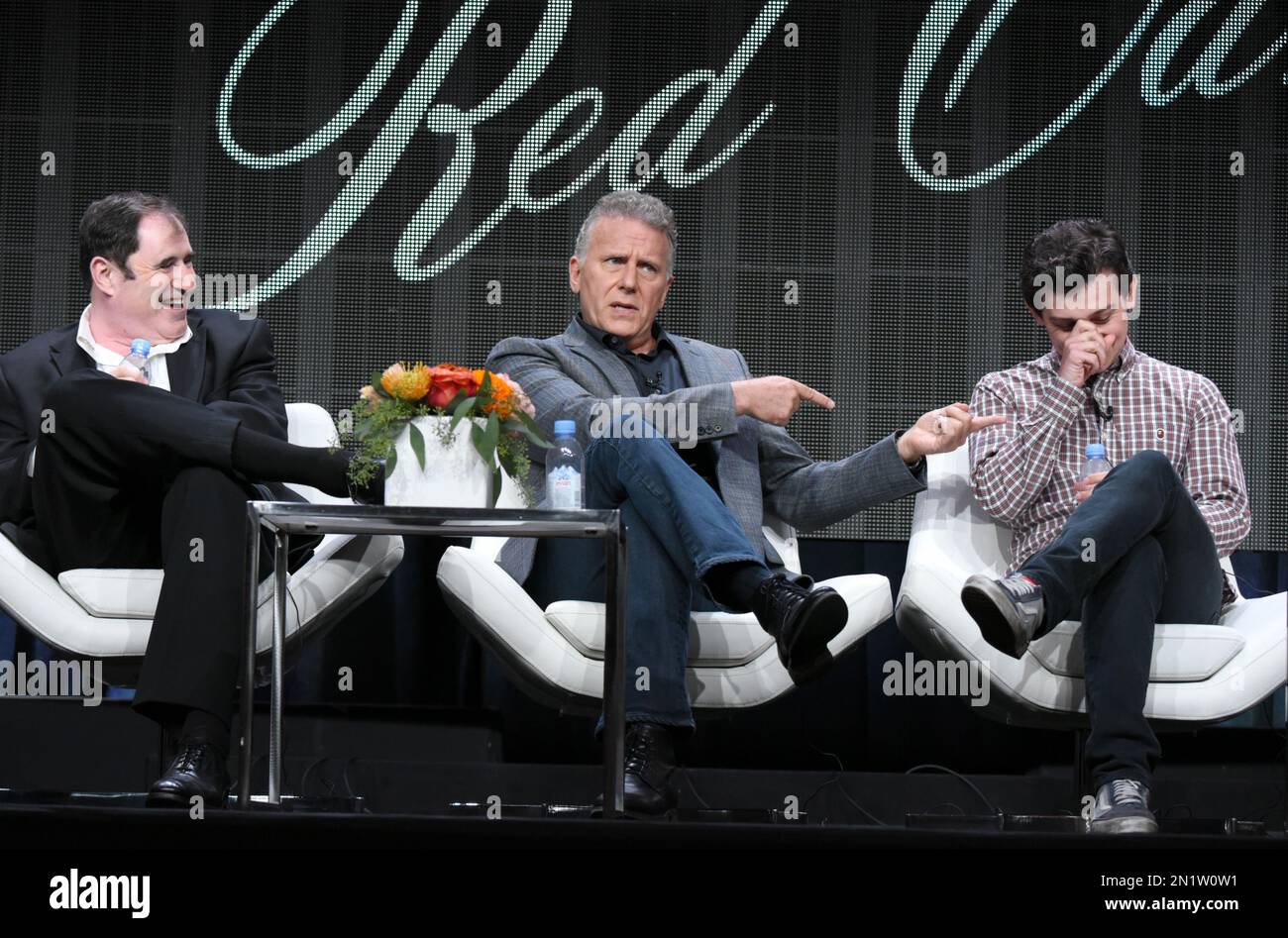 Richard Kind, from left, Paul Reiser and Craig Roberts participate in ...