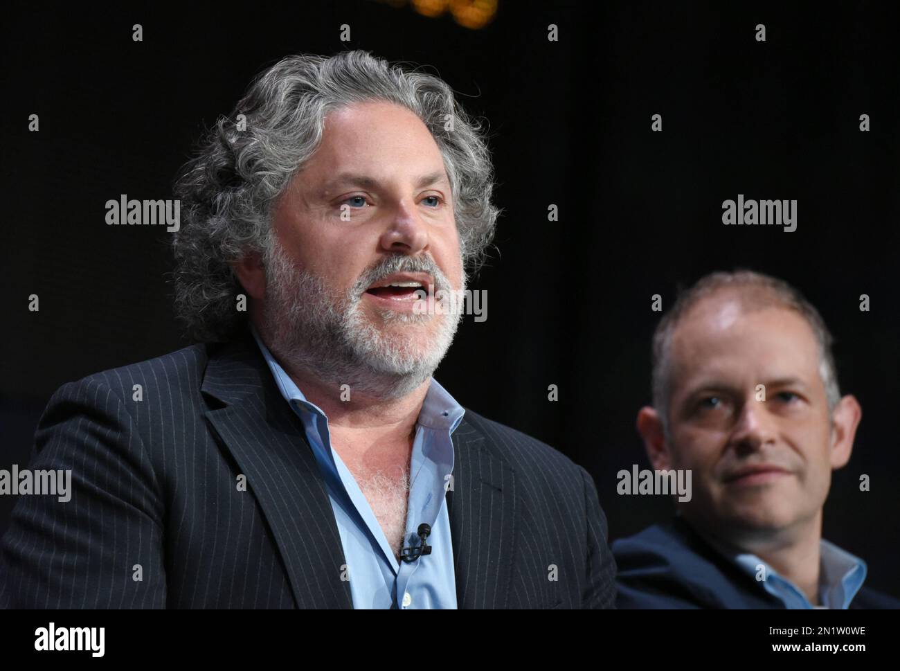 Writer/producers Gregory Jacobs, left, and Joe Gangemi participate in ...