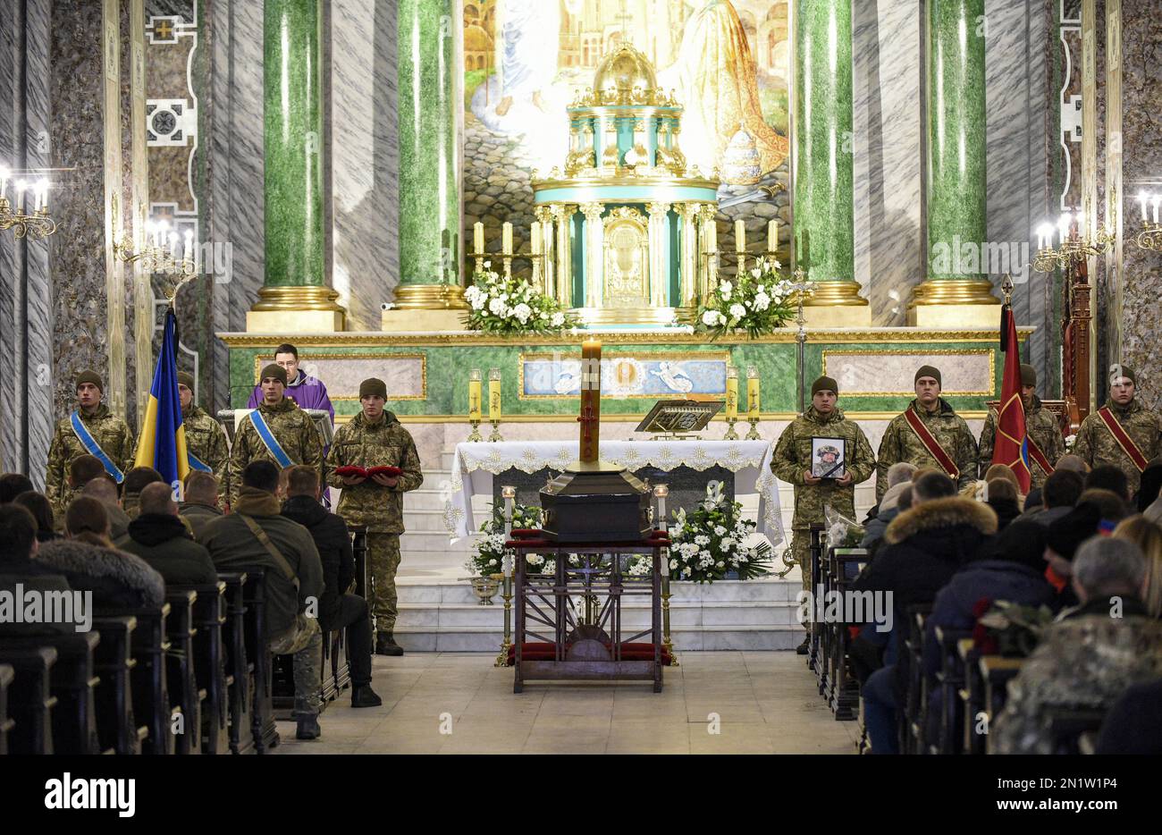KYIV, UKRAINE - FEBRUARY 6, 2023 - The memorial service of Eduard ...