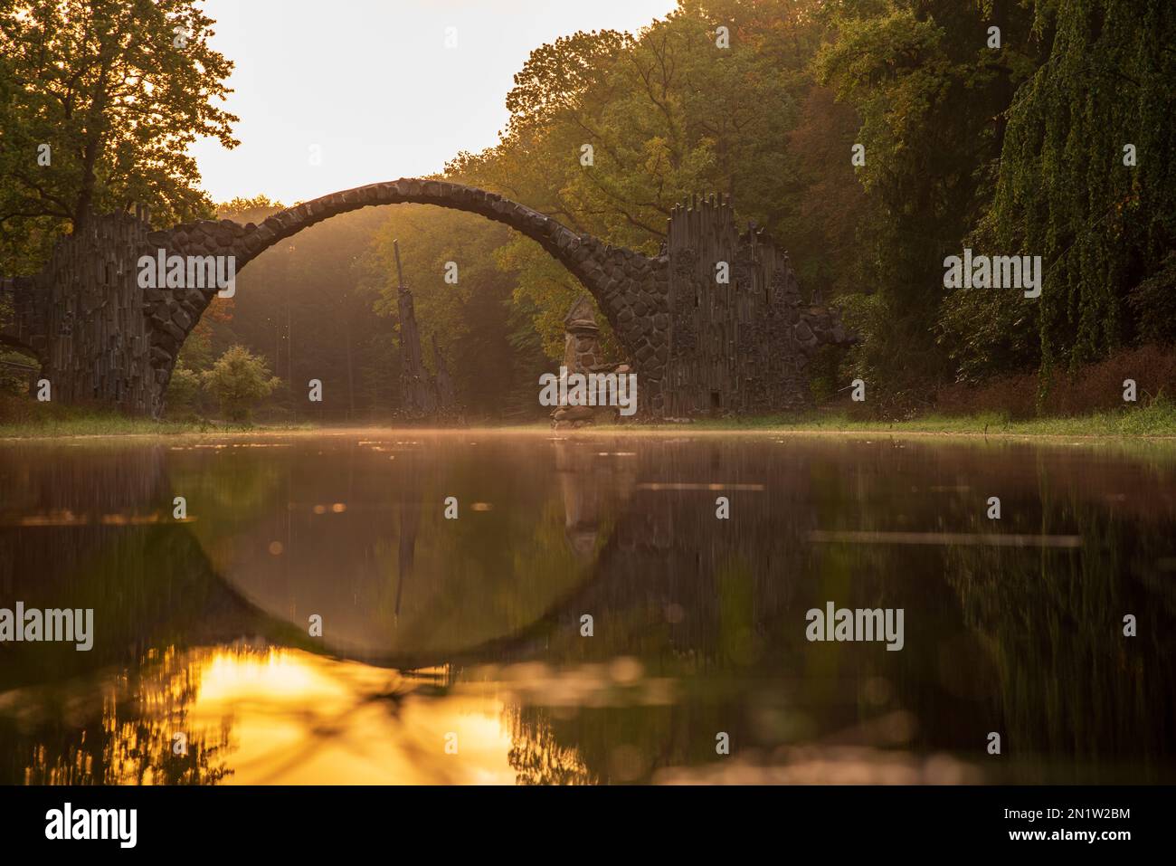View of Devils bridge in Germany in Saxony Stock Photo - Alamy