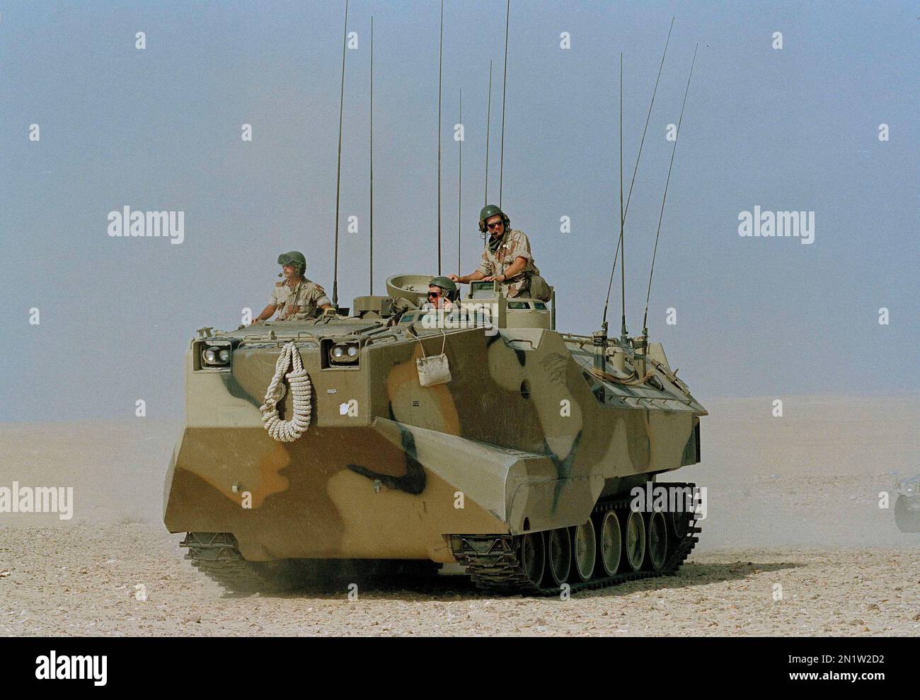 U.S. forces are pictured in an Amphibious Assault Vehicle, AAV7A1 ...