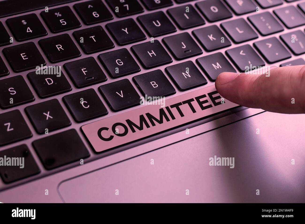 Text sign showing Committee, Business overview Group of people ...