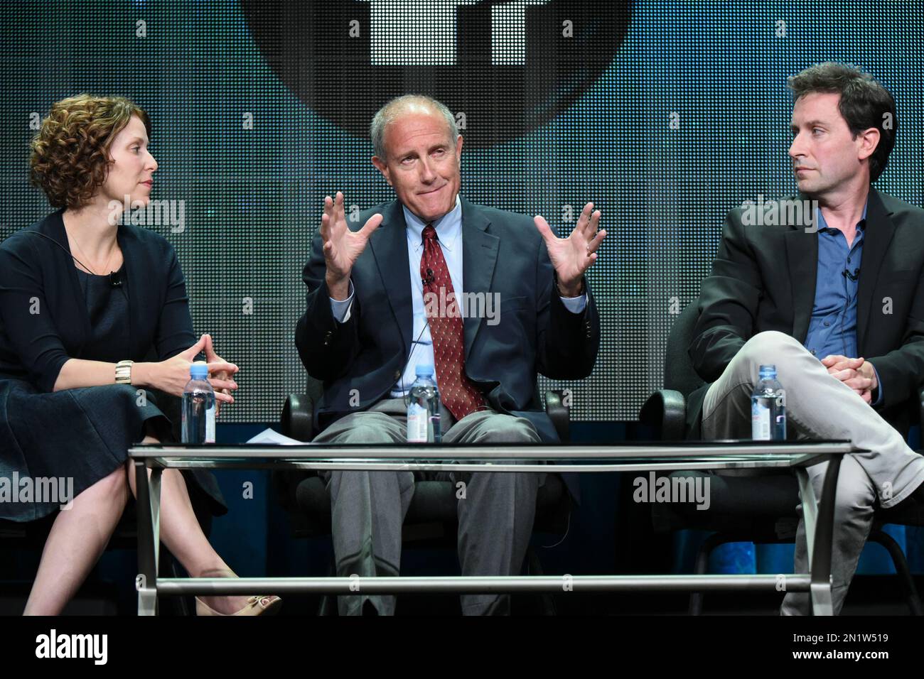 Executive producer Raney Aronson, from left, former FBI special agent ...