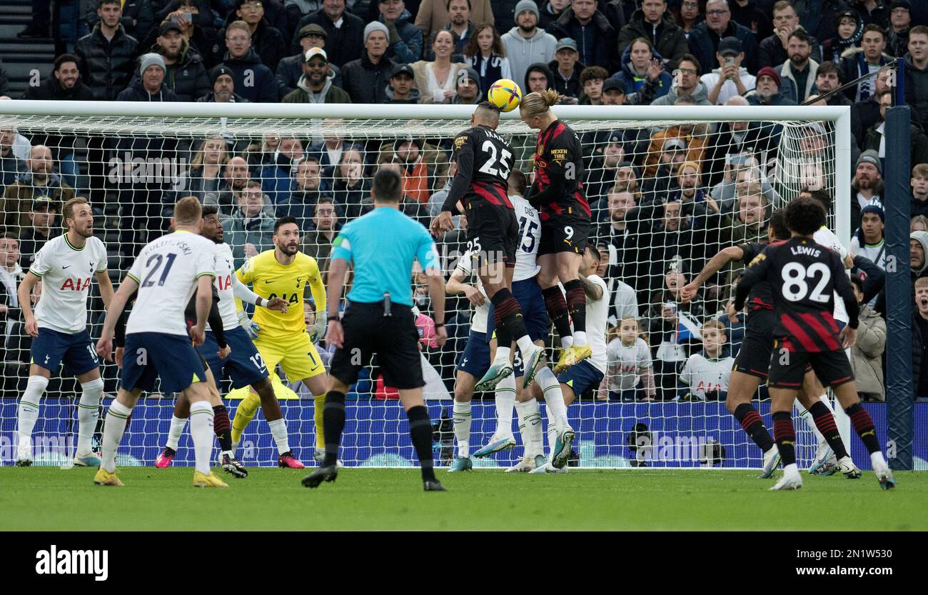 Erling haaland manchester city header hi-res stock photography and ...