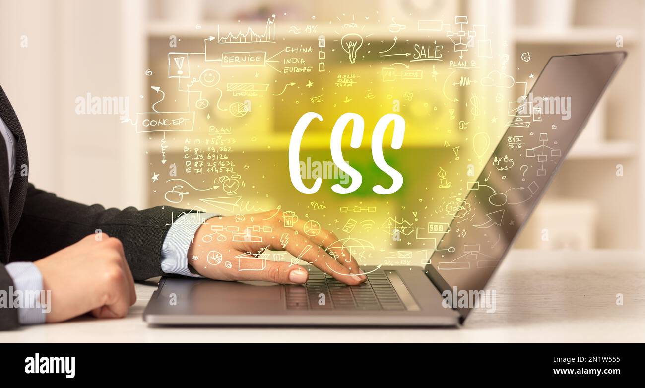 hand working on new modern computer Stock Photo - Alamy