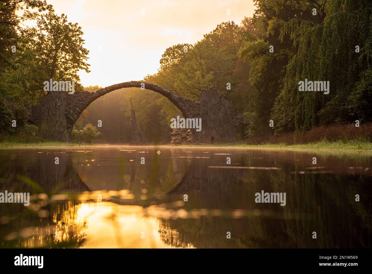 View of Devils bridge in Germany in Saxony Stock Photo - Alamy