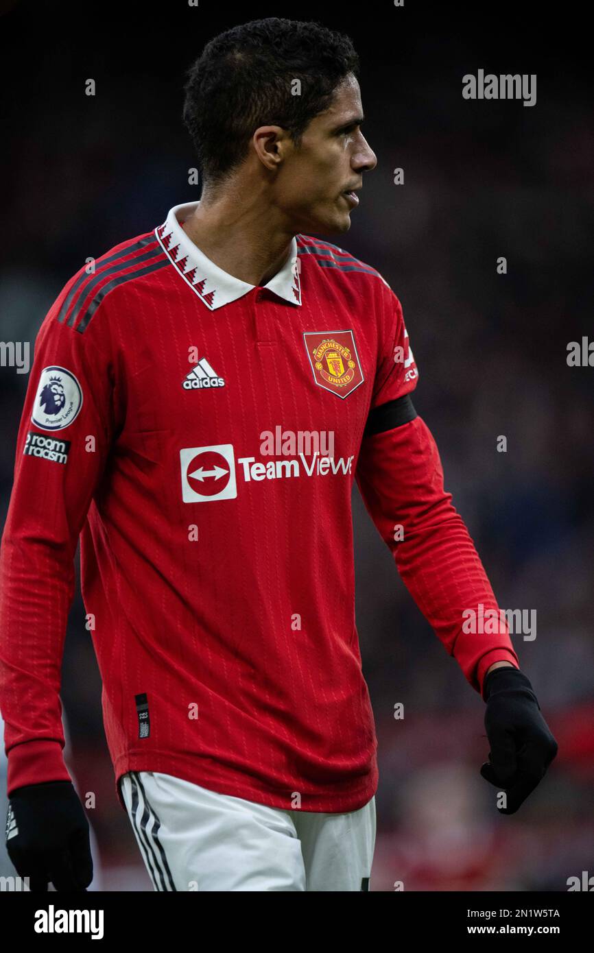 MANCHESTER, ENGLAND - FEBRUARY 04: Raphael Varane during the Premier ...