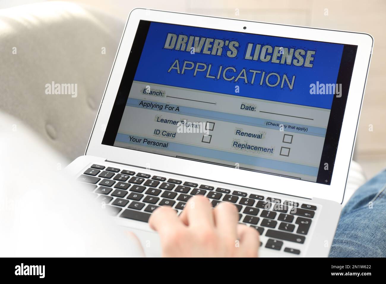 Online application form fill hi-res stock photography and images - Alamy