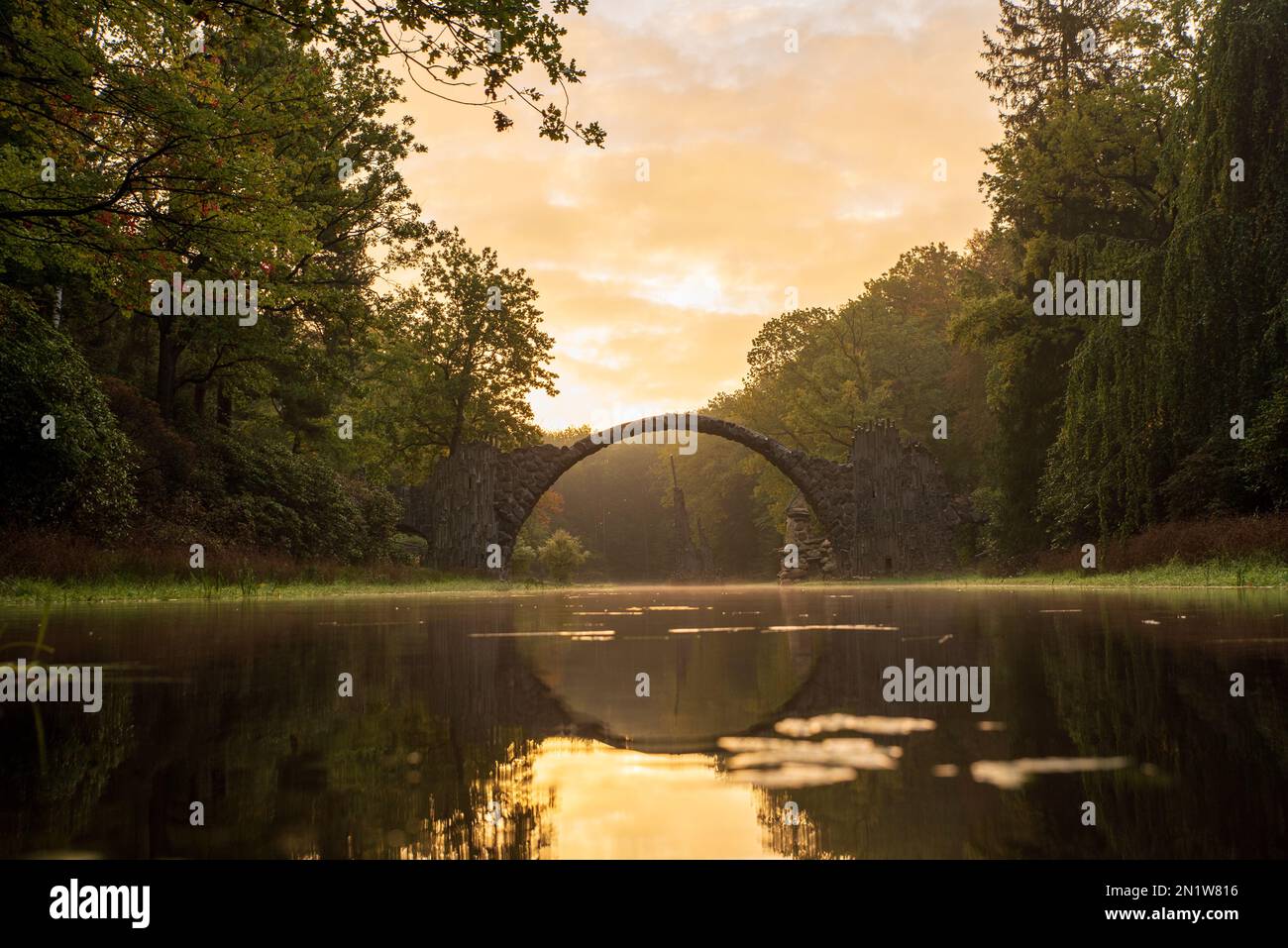 View of Devils bridge in Germany in Saxony Stock Photo - Alamy