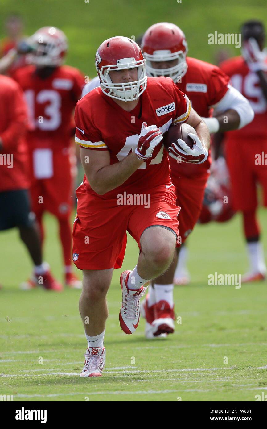 Kansas City Chiefs tight end Adam Schiltz during NFL football training ...