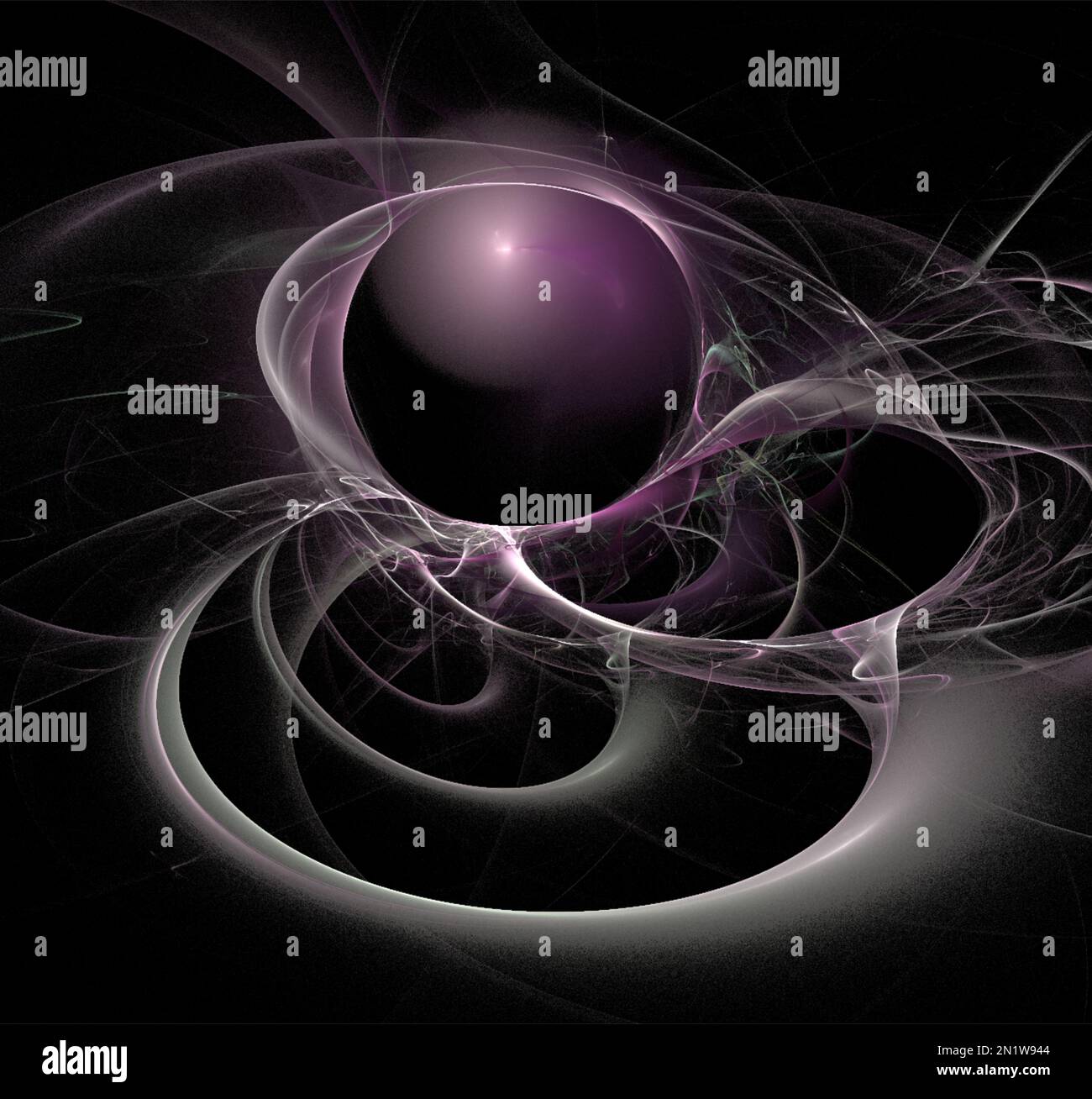 linear purple abstract pattern on black, color digital graphics ...