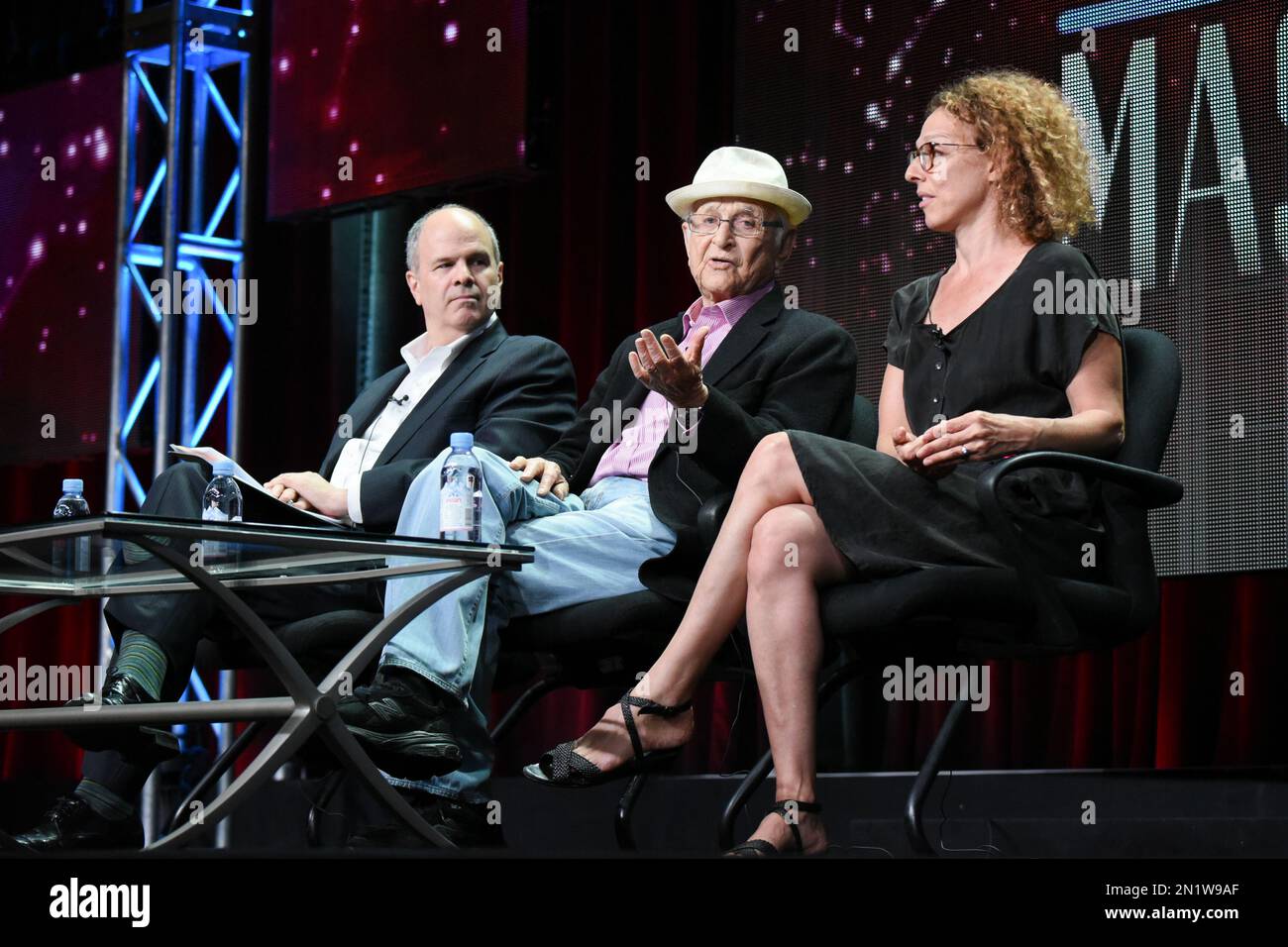 Executive producer Michael Kantor, from left, Norman Lear and filmmaker ...