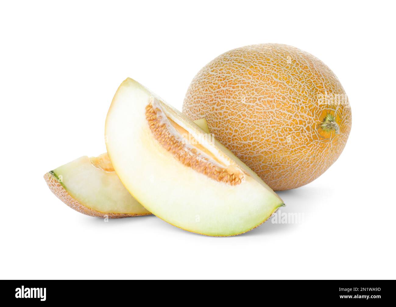 Melon melons slice snack Cut Out Stock Images & Pictures - Alamy