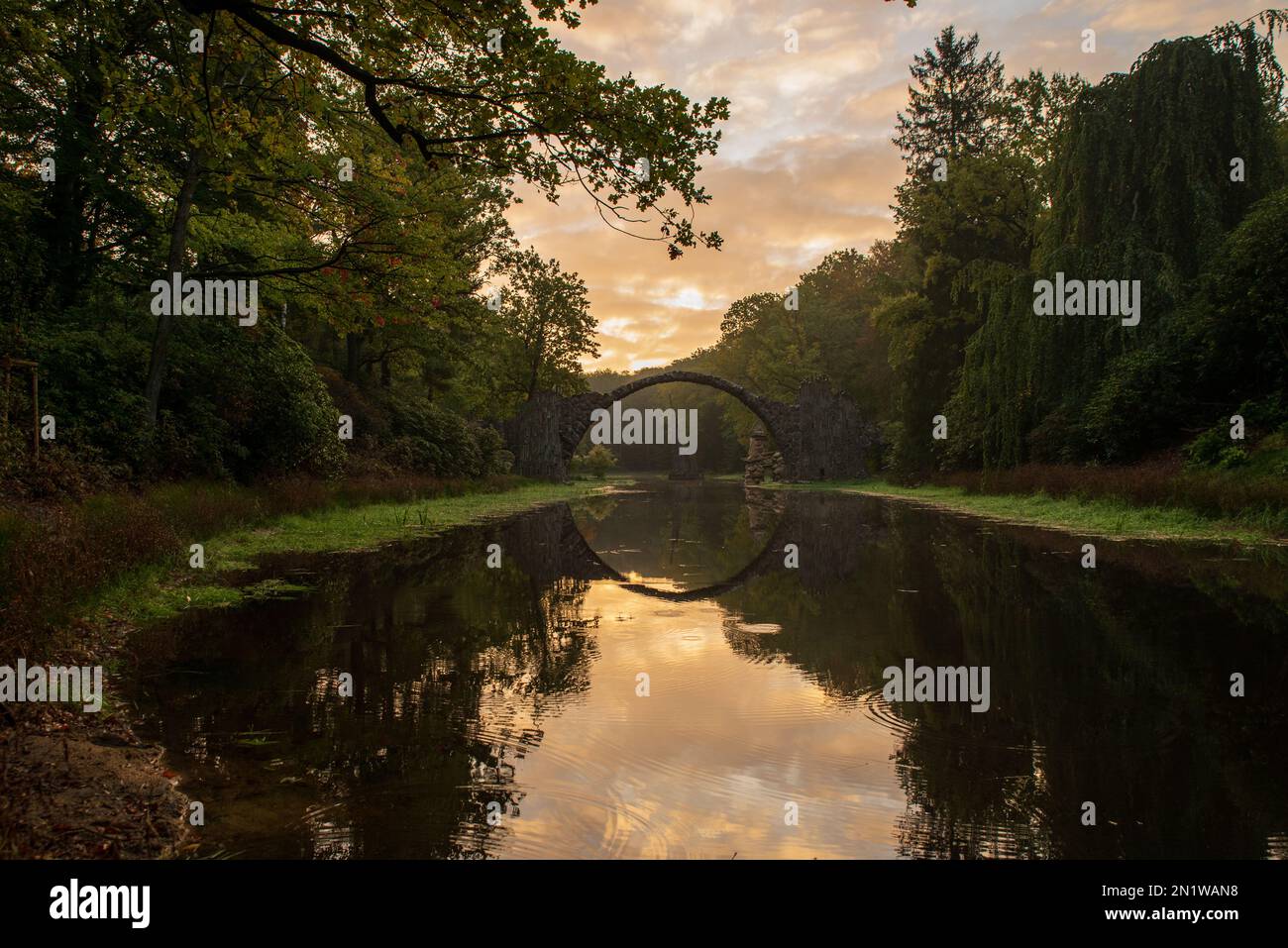 View of Devils bridge in Germany in Saxony Stock Photo - Alamy