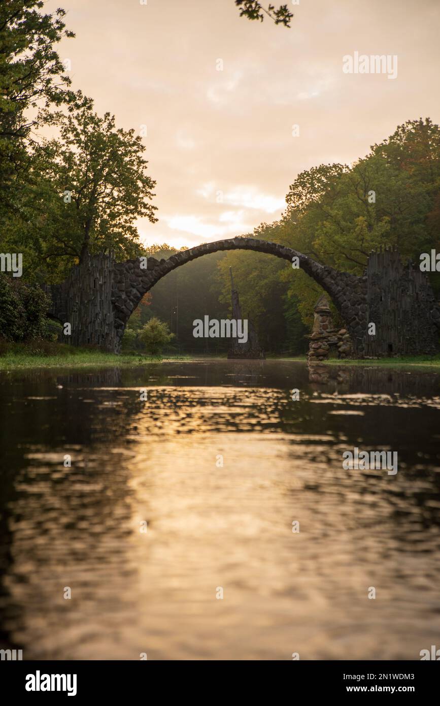 View of Devils bridge in Germany in Saxony Stock Photo - Alamy