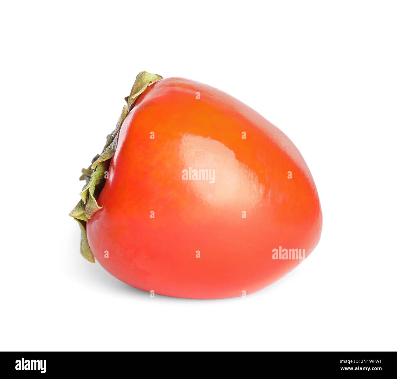 Delicious fresh ripe persimmon isolated on white Stock Photo - Alamy