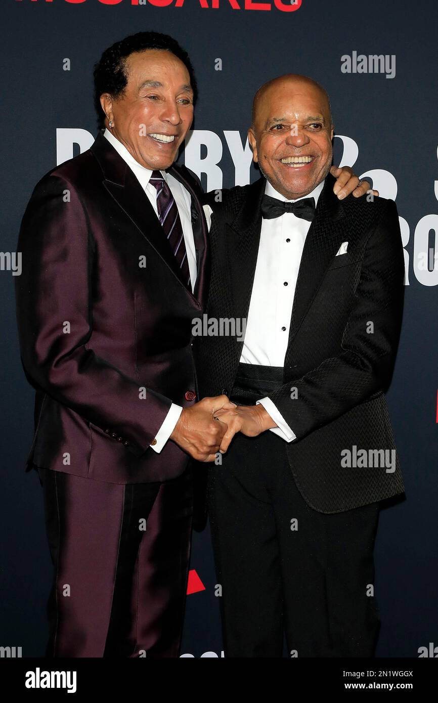 LOS ANGELES - DEC 3: Smokey Robinson, Berry Gordy at the 2023 MusiCares ...