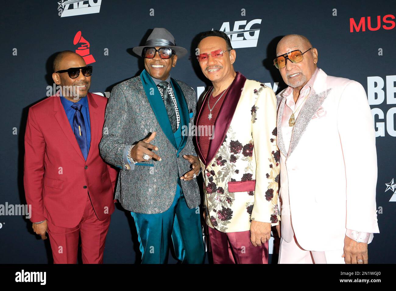 LOS ANGELES - DEC 3: The Four Tops, Abdul Fakir (R) at the 2023 ...