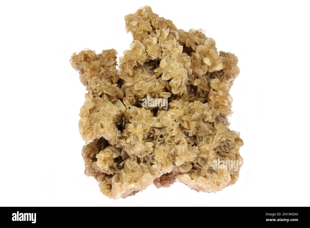 desert rose from the Tunisian Sahara isolated on white background Stock ...