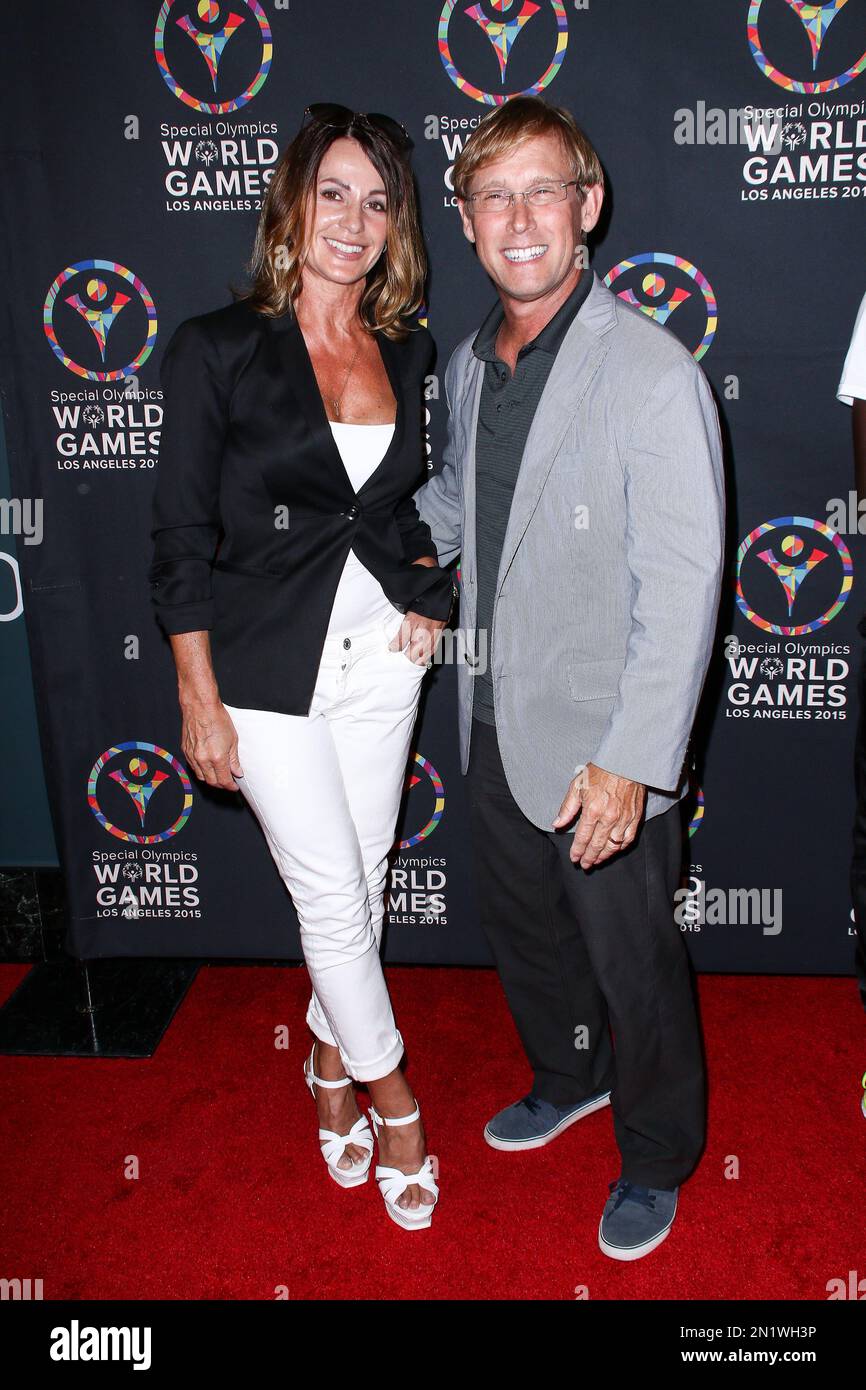 Nadia Comaneci, left, and Bart Connor attend the 2015 Special Olympics ...