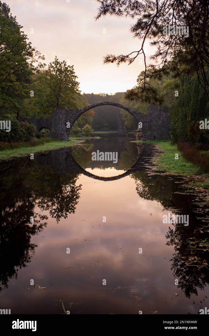 View of Devils bridge in Germany in Saxony Stock Photo - Alamy