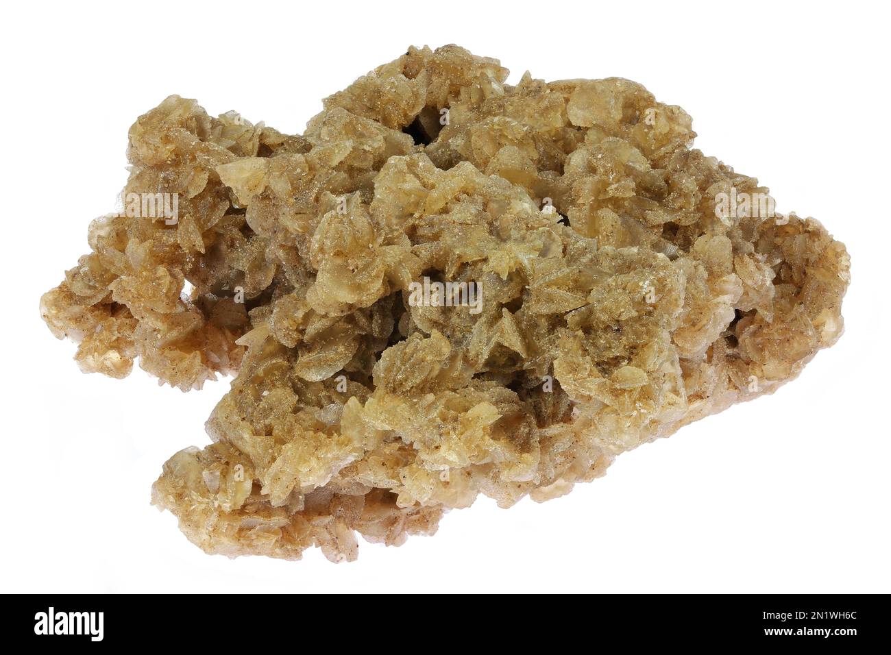 desert rose from the Tunisian Sahara isolated on white background Stock ...