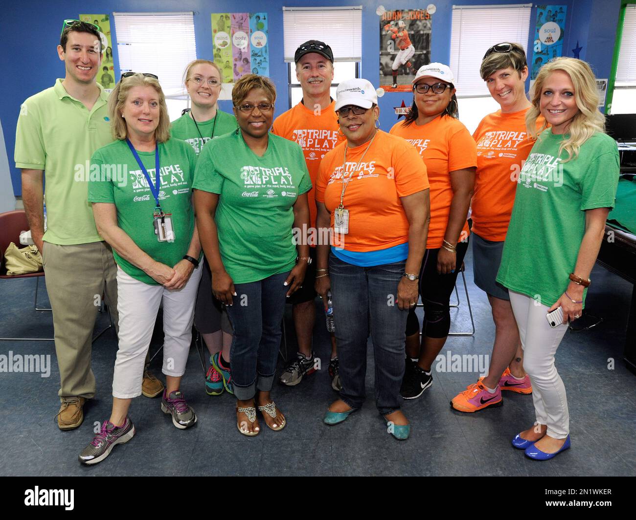 Volunteers from Amerigroup Maryland, from left, Shaun Dull, Nancy ...