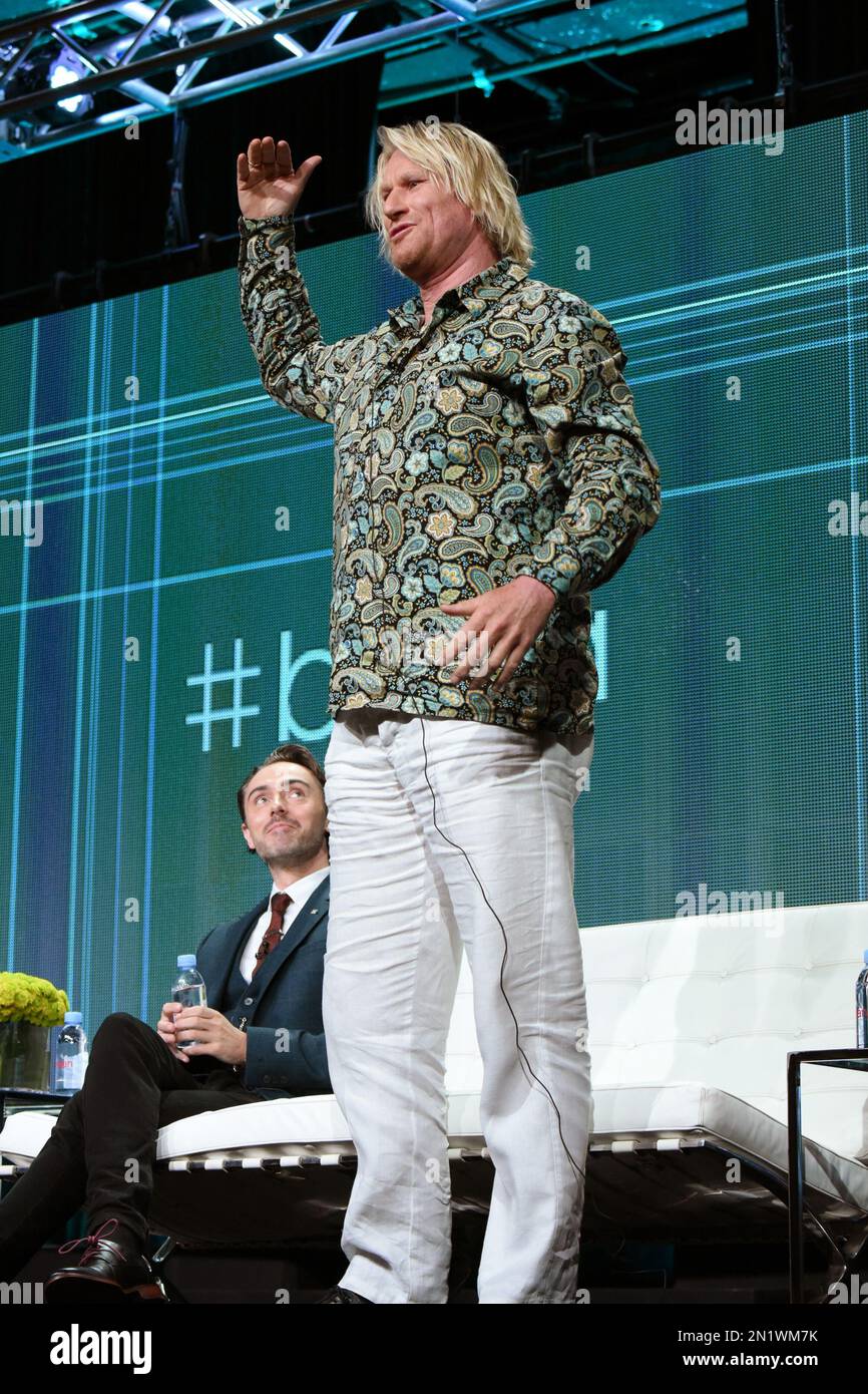 Rune Temte appears at the "The Last Kingdom" panel at the BBC America ...