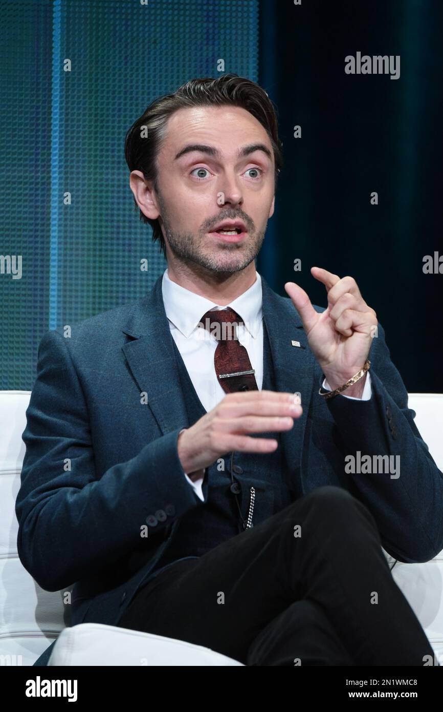 David Dawson speaks during the "The Last Kingdom" panel at the BBC ...
