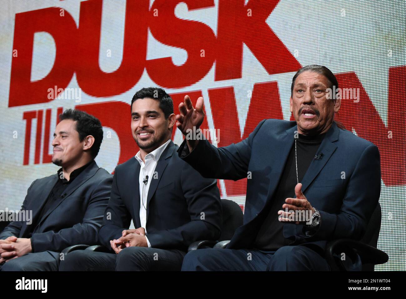 Actors Jesse Garcia, from left, Wilmer Valderrama, and Danny Trejo ...