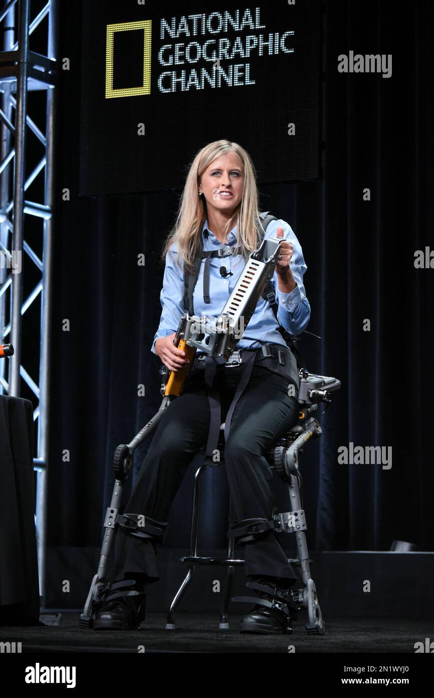 Mechanical engineer Trish Aelker speaks onstage during the ...