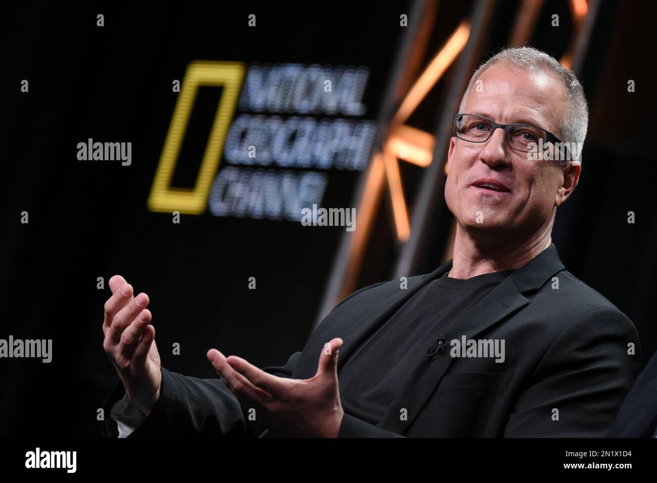 Investigative correspondent Bryan Christy speaks during the "Explorer ...