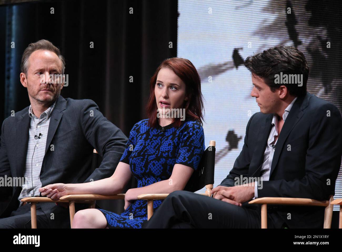 John Benjamin Hickey, from left, Rachel Brosnahan, and Ashley Zukerman ...