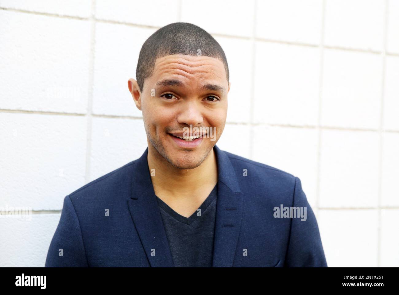 Trevor Noah poses for a portrait at The Beverly Hilton in Beverly Hills ...