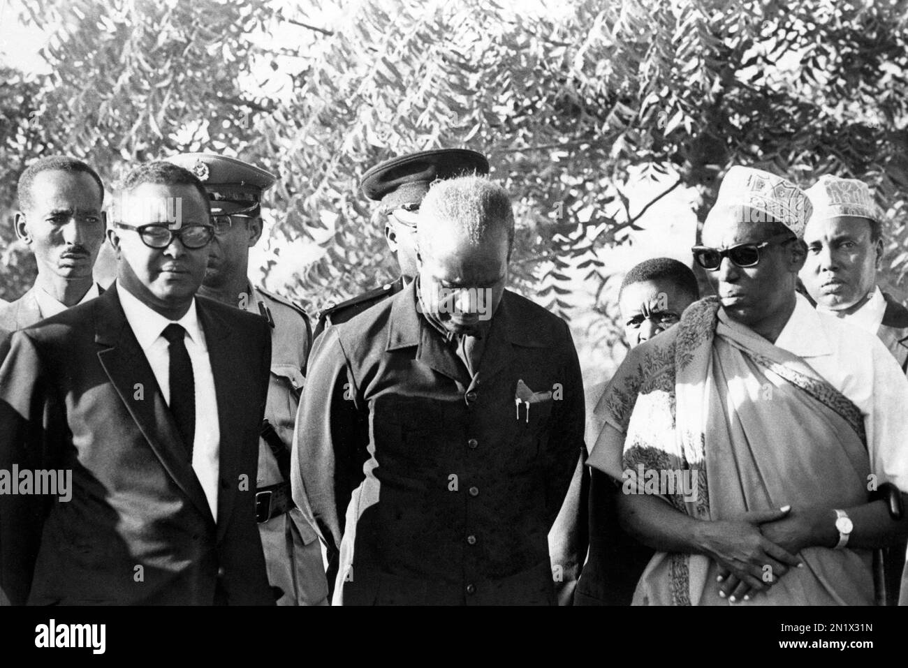 From left : Somalia's Prime Minister Mohamed Ibrahim Egal; Zambia's ...
