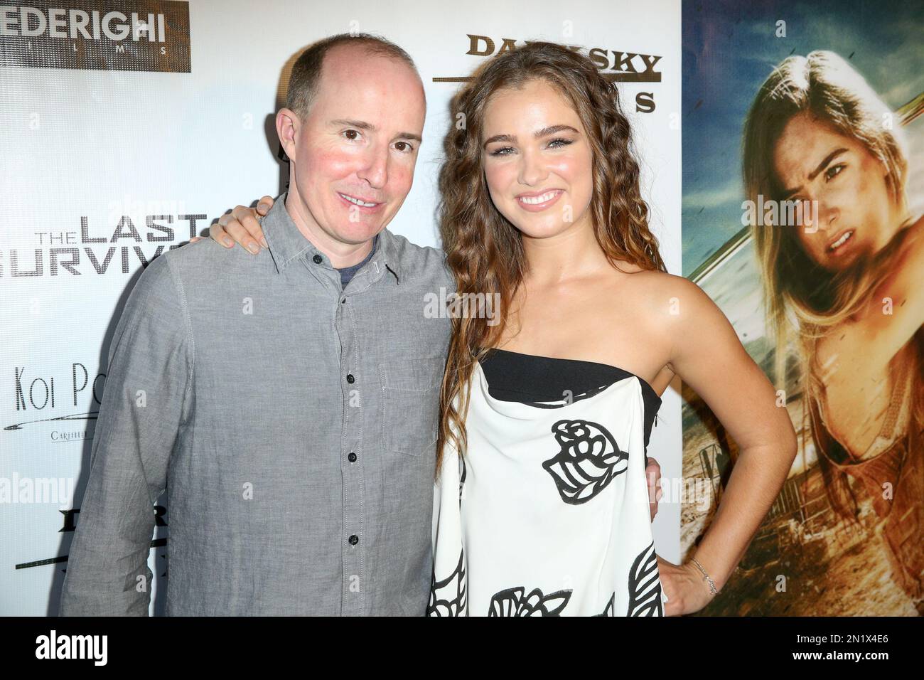 Tom Hammock, left, and Haley Lu Richardson arrive at the LA Premiere of ...