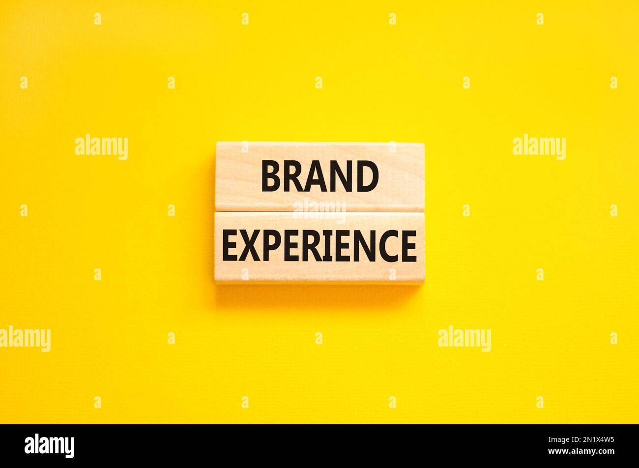 Brand experience symbol. Concept words Brand experience on wooden ...