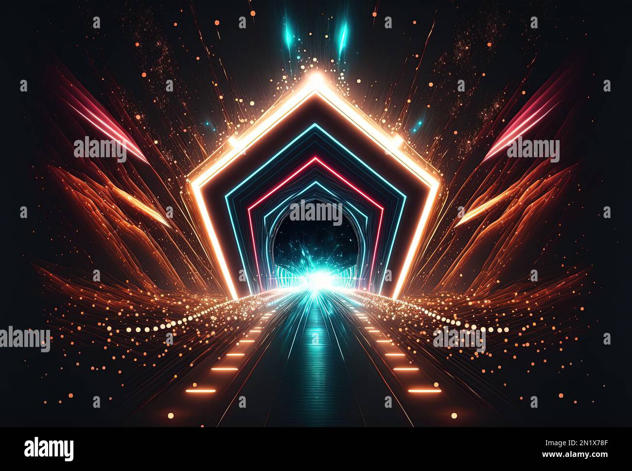 Neon tech hi-res stock photography and images - Alamy