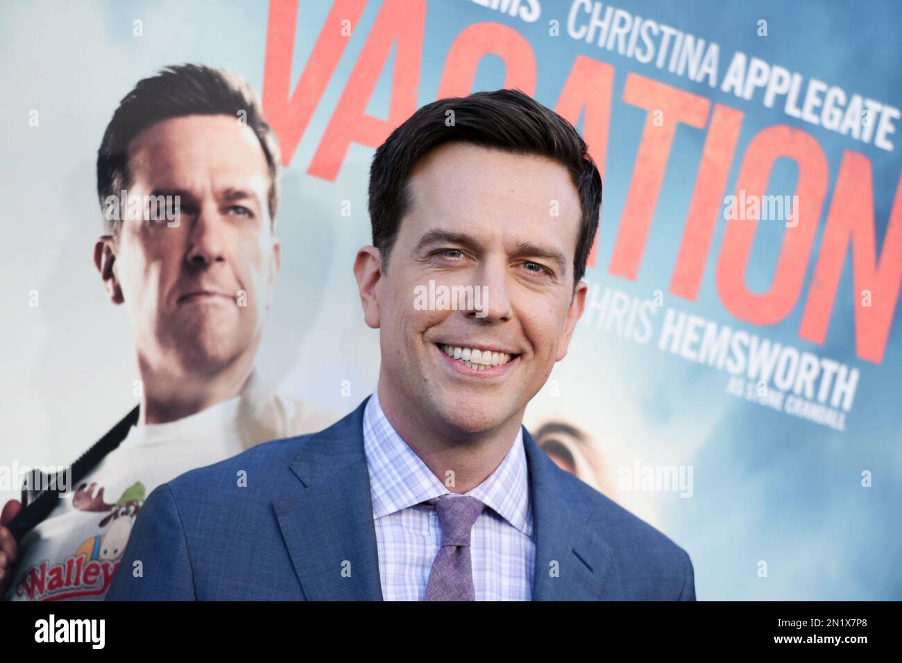 Ed Helms arrives at the LA premiere of "Vacation" held at the Regency ...