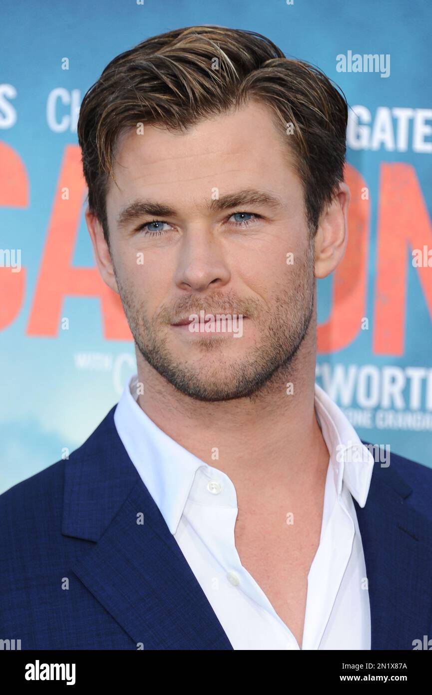 Chris Hemsworth arrives at the LA premiere of "Vacation" held at the ...