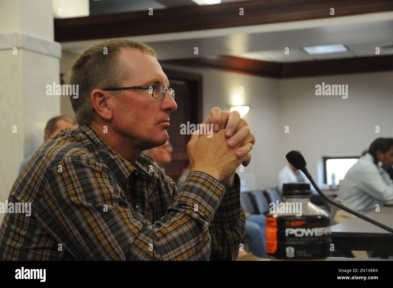 John Harter, a Tripp County landowner whose property is crossed by the ...