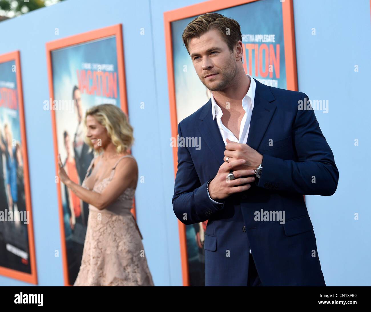 Chris Hemsworth arrives at the Los Angeles premiere of "Vacation" at ...