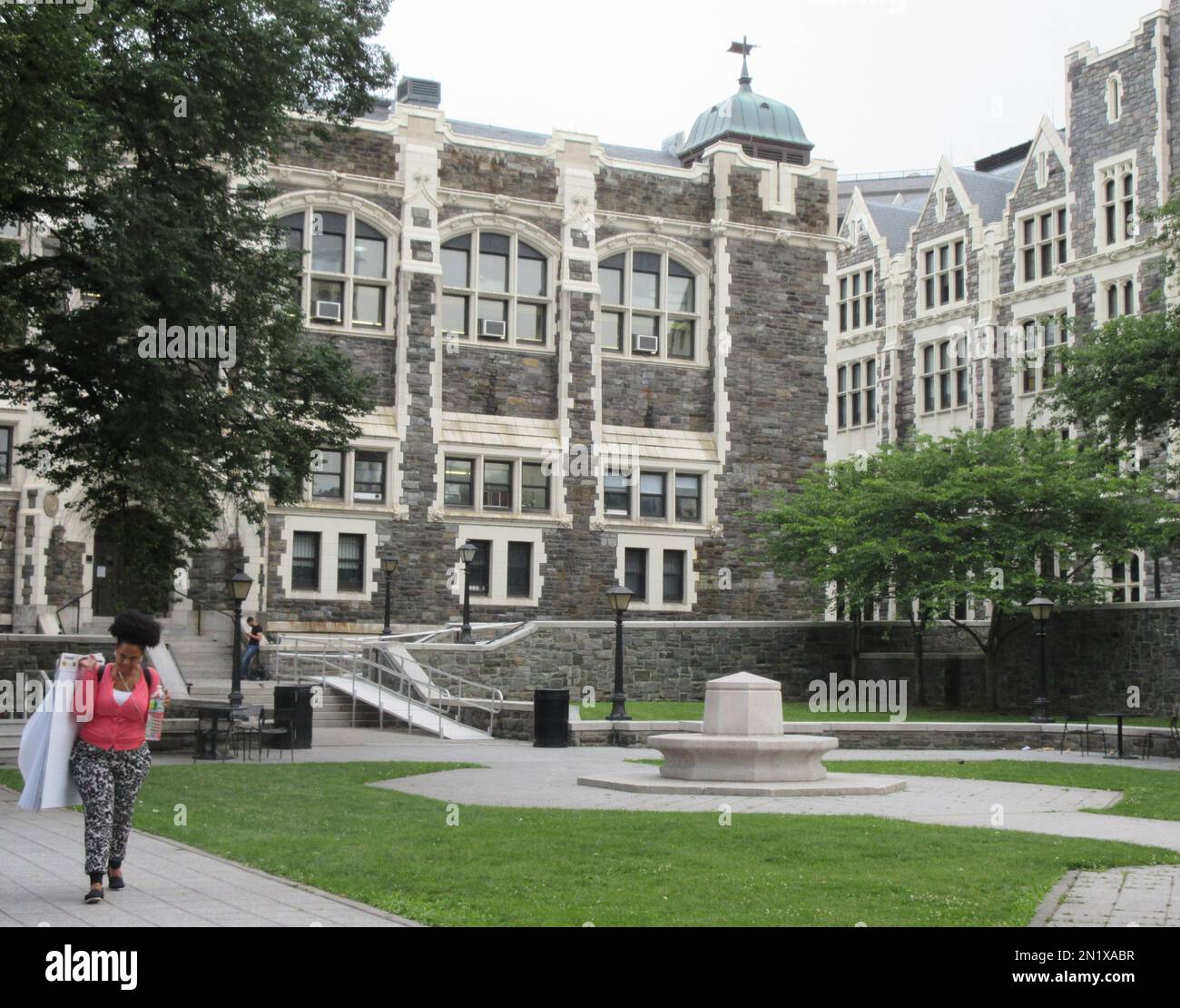 This June 25, 2015 photo shows someone walking across part of the City ...