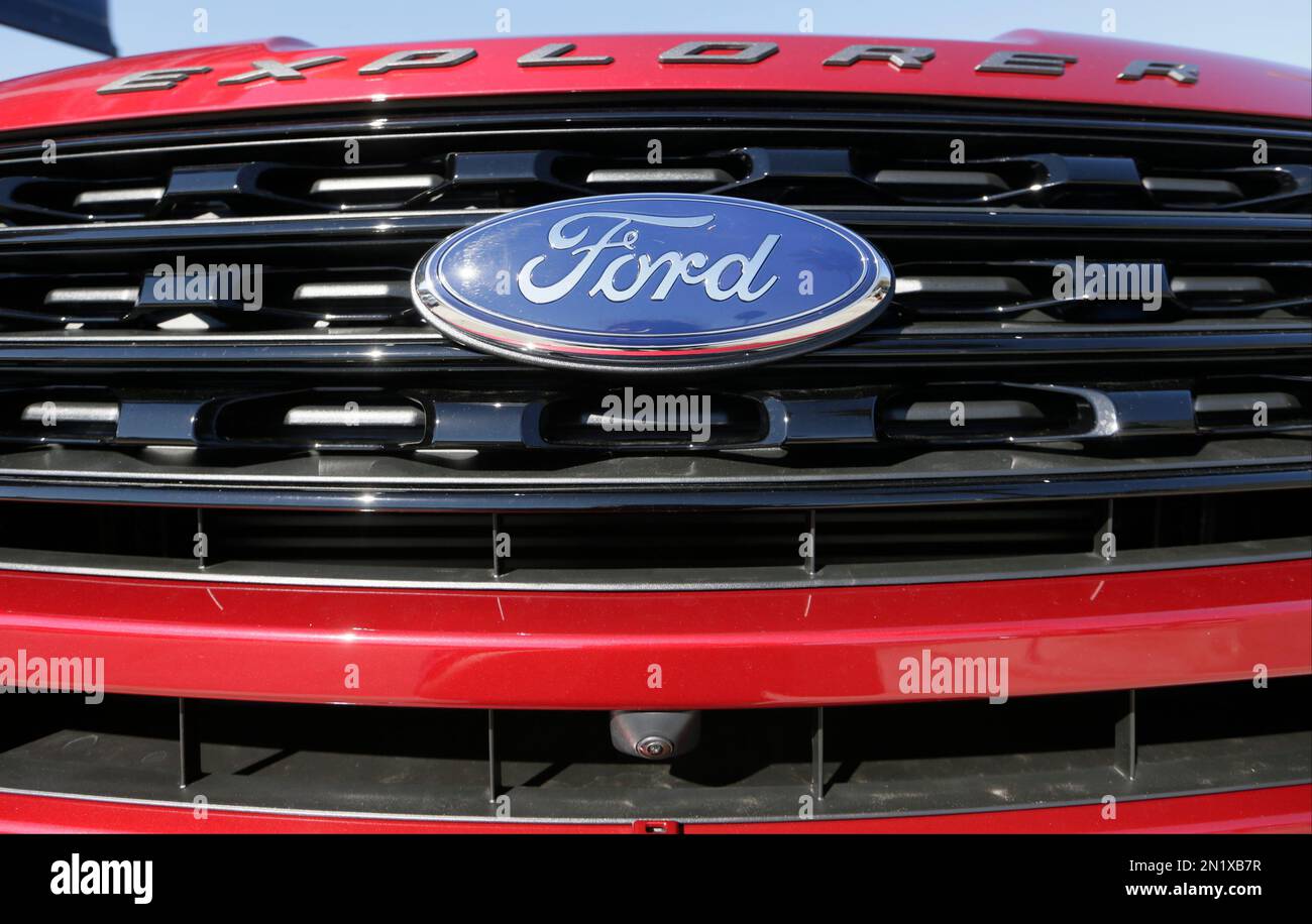 In this Thursday, July 2, 2015, photo, a Ford Explorer is on display at ...