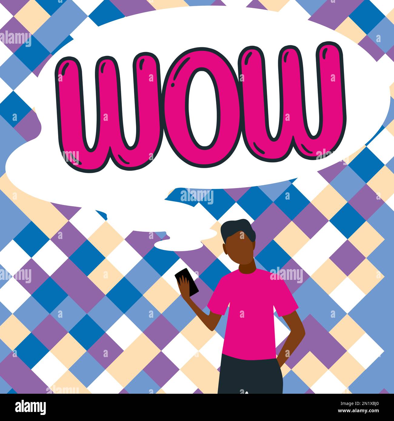 Writing displaying text Wow. Business overview Expressing astonishment ...